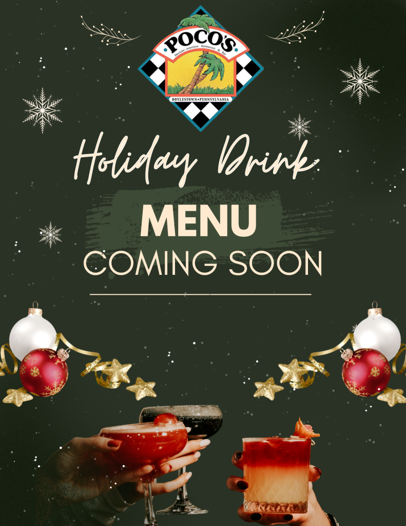 Drink Menus – Poco's