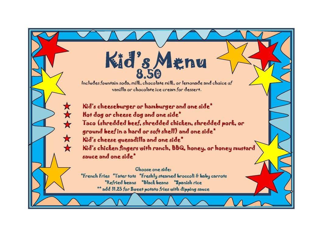 Menus – Poco's